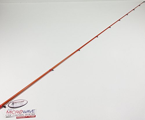 Carrot Stix Casting Fishing Rod - 7' Medium Wild Wild Orange W/Microwave Guides - C2WX-MWG-701M-M-C