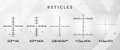 Burris Xtreme Tactical XTR II 5-25x50mm Precision Rifle Scope with 5X Zoom and Zero Click Stop Adjustment, Illuminated SCR Mil Reticle, Black