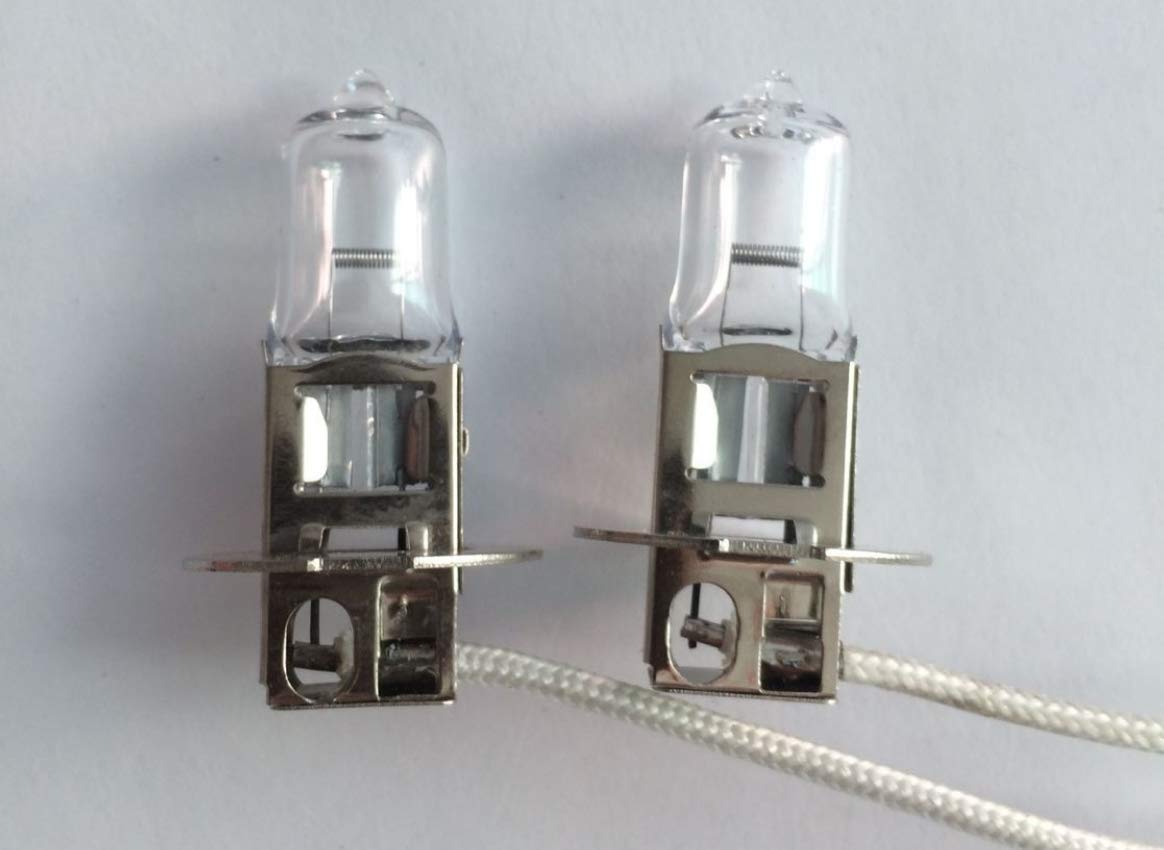 H3 12V 55W Halogen 55W H3 Halogen Bulb Super Warm White 55 Watt 12 Volt Halogen Light Bulb for Car Automotive Fog Lights,4 Pack