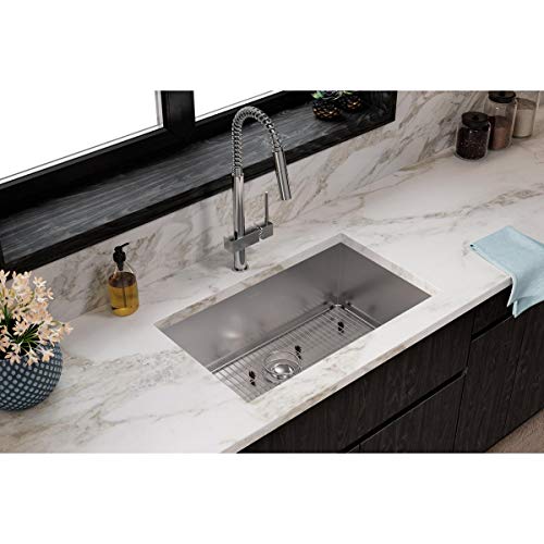 Elkay Crosstown 16 Gauge Stainless Steel, 30-1/2" x 18-1/2" x 10" Single Bowl Undermount Sink Kit