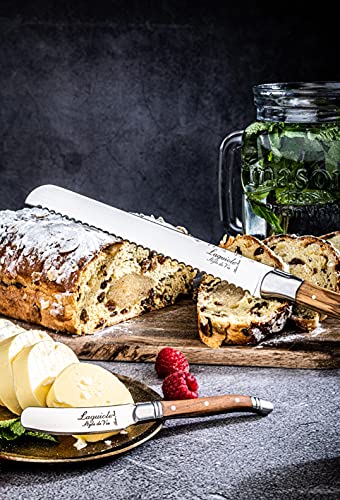 Laguiole Style de Vie Butter knives Luxury Line, set of 4, olive wood