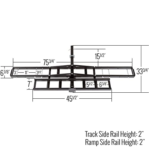 Black Widow Steel Motorcycle Carrier (Folding) - 500 lb. Capacity