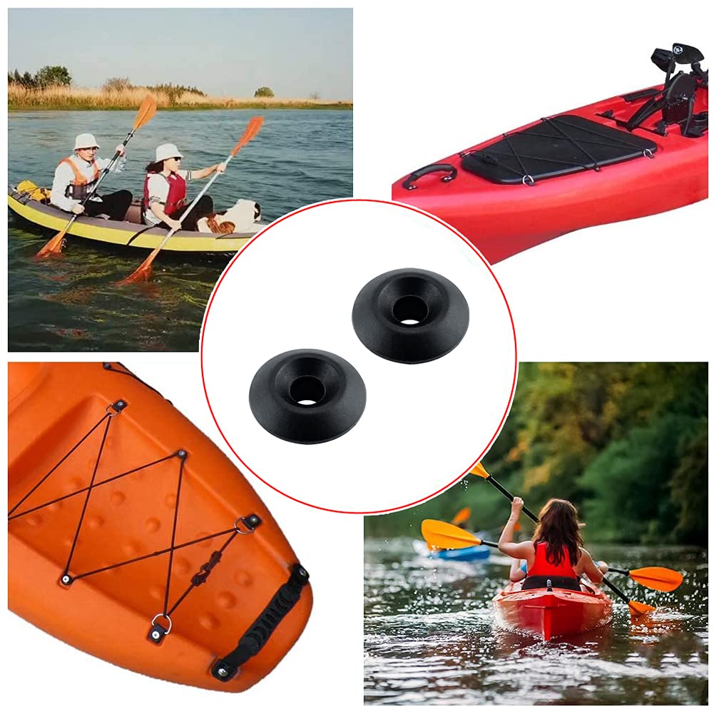 brandname Wwxuanke 12pcs Deck Line Guides Kayak Canoe Nylon Round Shape Rope Guides with Mounting Screws（M616） for 4-5 mm Diameter Ropes