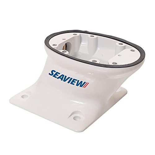 Seaview Forward Rake 5" Tall Radar Mount, White, PMF-57-M1