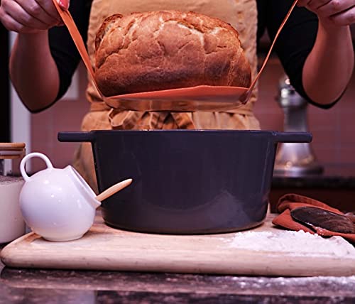CROÛTE Baking Silicone Dutch Oven Bread Sling 19.5CM (Burnt Orange)
