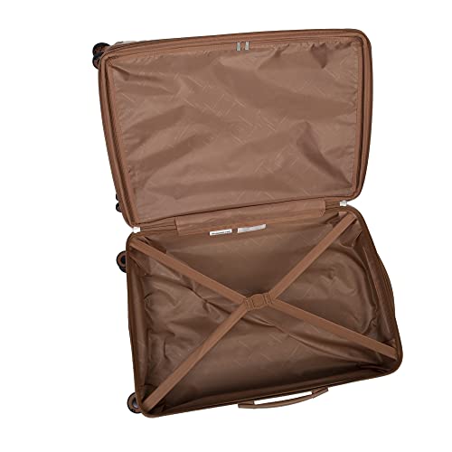 it luggage Encompass 27" Hardside Checked 8 Wheel Expandable Spinner, Cream