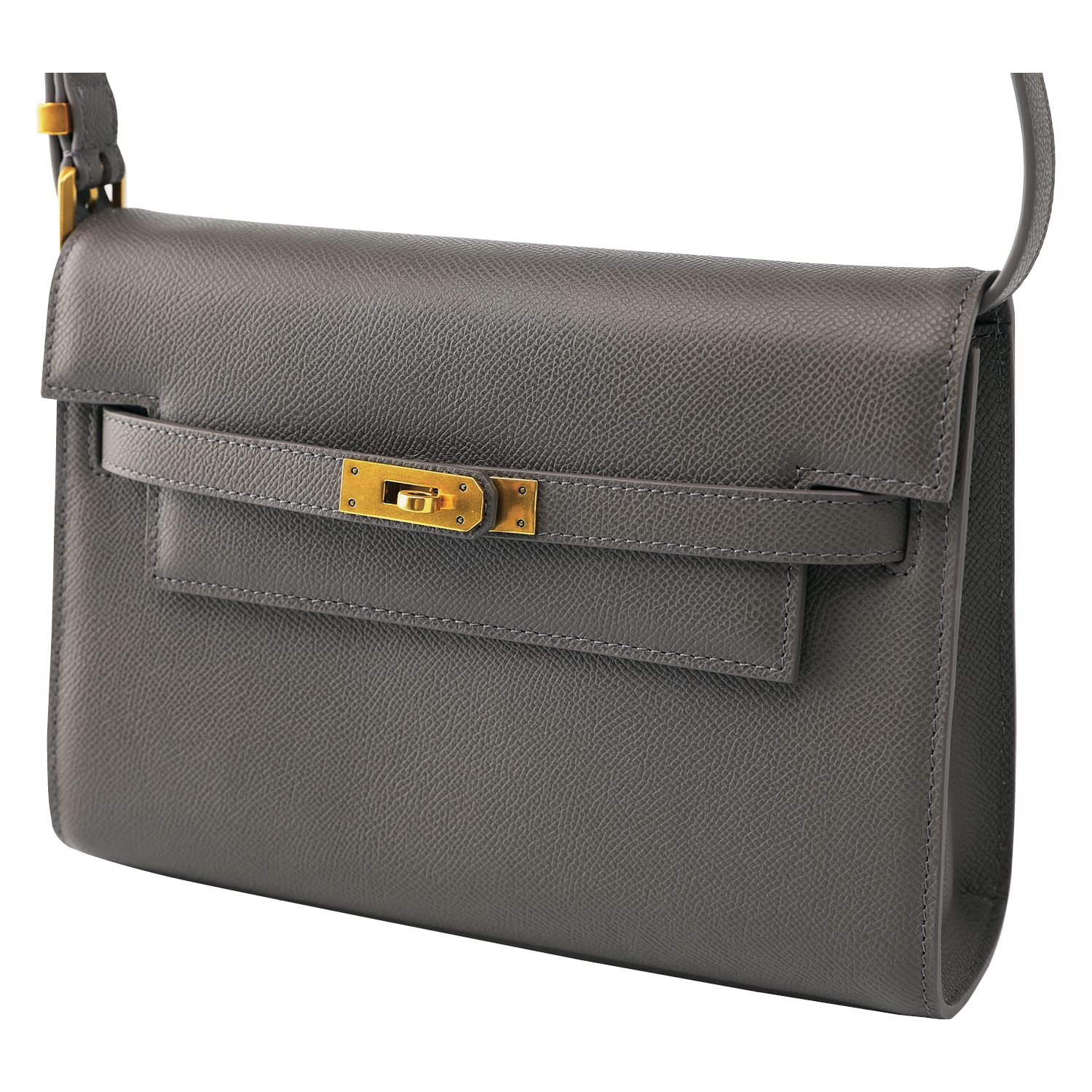 C.Paravano Women's Leather Handbag (Grey) - Elegant Clutch Tote for Everyday Use, Work, Parties, Casual Outings