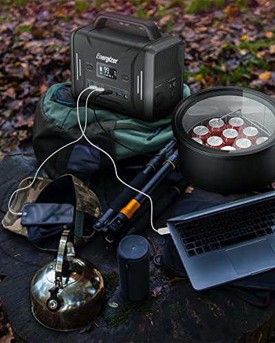 Energizer Portable Power Station PPS320 320Wh LiFePO4 Battery 110V/300W Pure Sine Wave AC Outlet PD100W Fast Charging Solar Generator