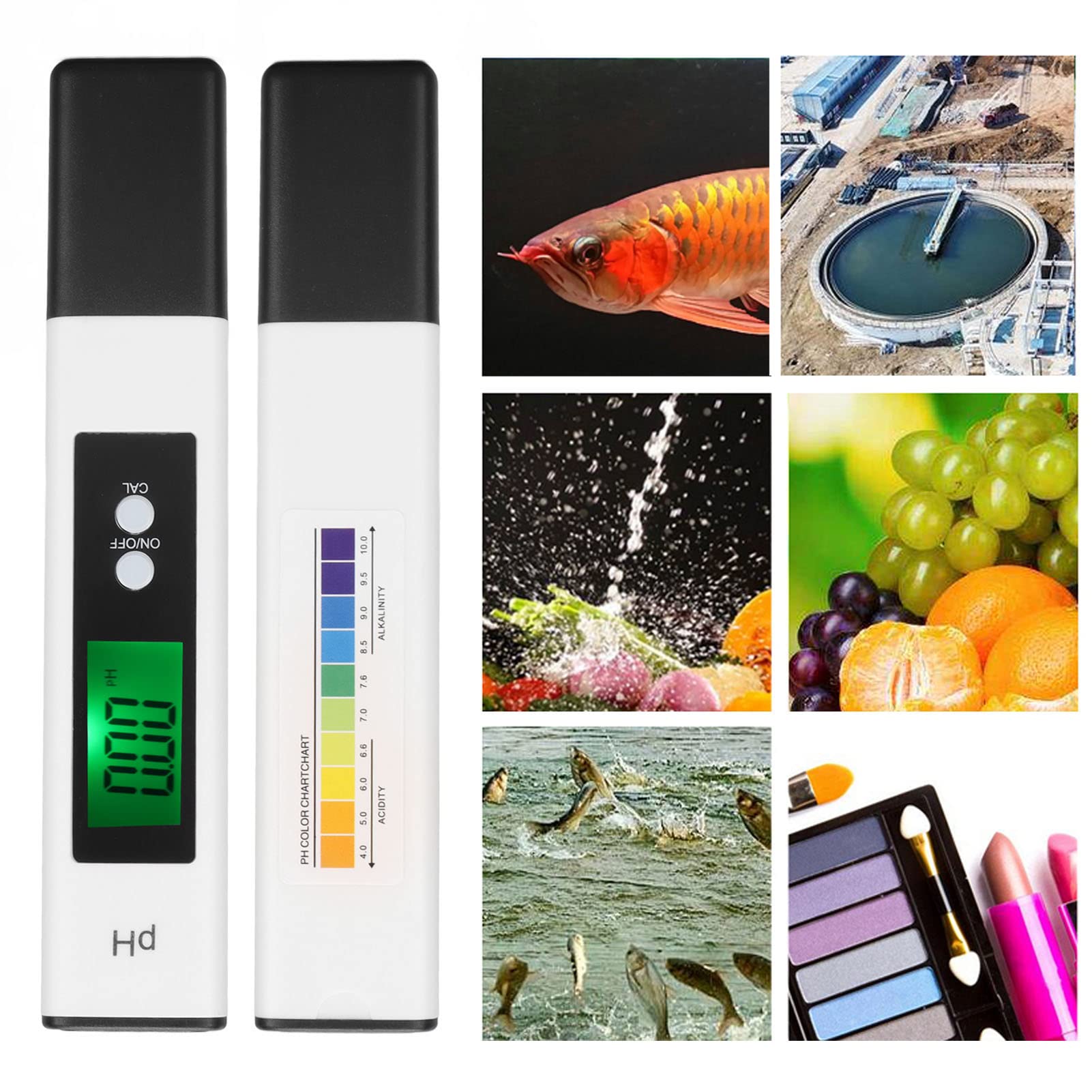 Digital PH Meter for Water, Automatic Calibration Water PH Tester LED Water Quality Meter PH Tester Pen for Fish Tank Aquarium PH Monitor