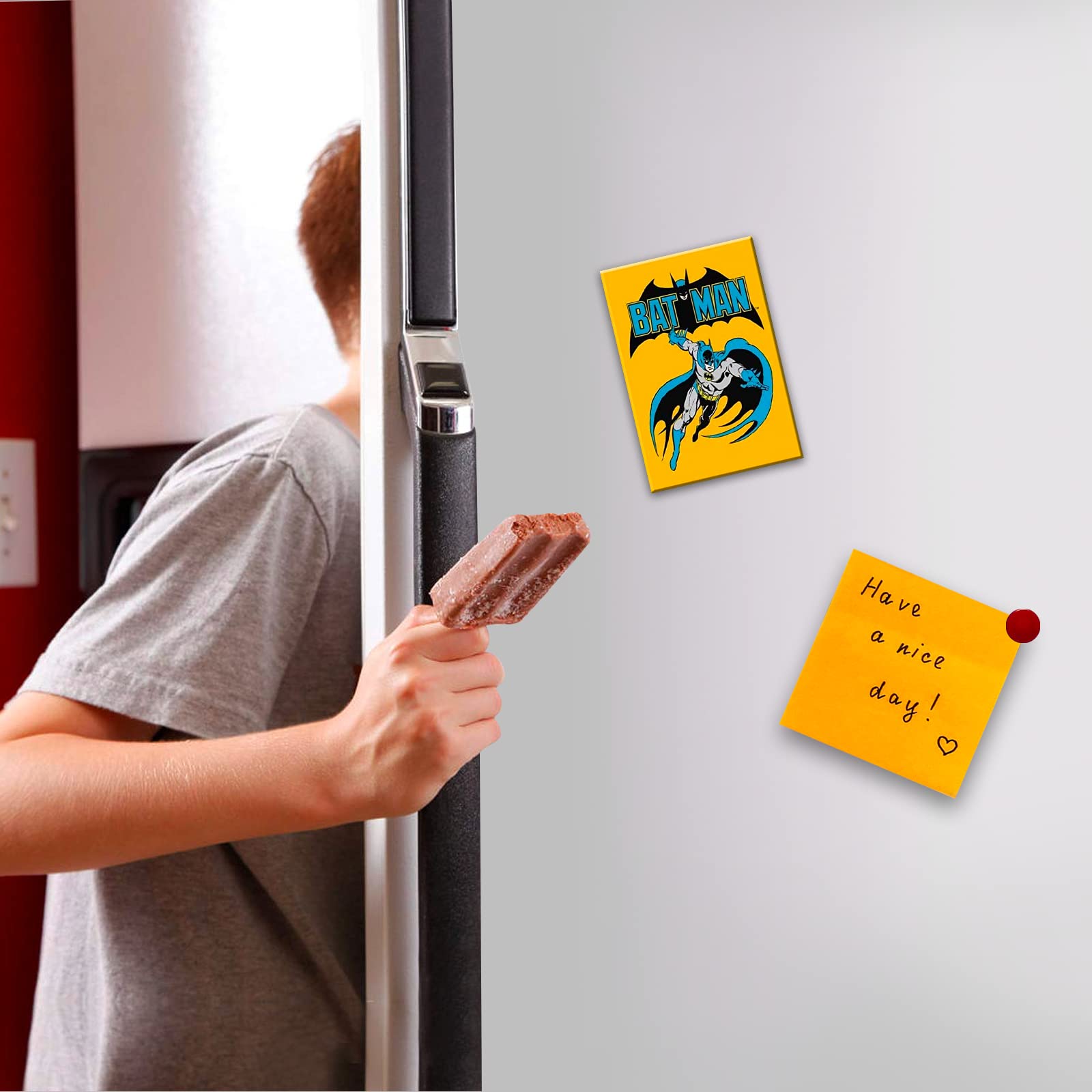 Desperate Enterprises Batman - The Dark Knight Retro Refrigerator Magnet - Funny Magnets for Office, Home & School - Made in The USA