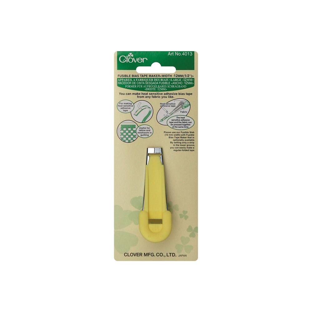 Clover Fusible Bias Tape Maker - Bundle of All 5 Sizes - 1/4" 3/8" 1/2" 3/4" 1" Set