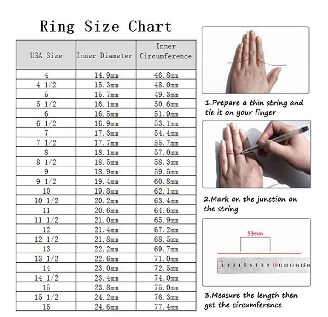 Castal Jewelry 8mm Stainless Steel Triple Moon Goddess High Polished Dome Engagement Wedding Ring Size 6-12 (Silver, 6)