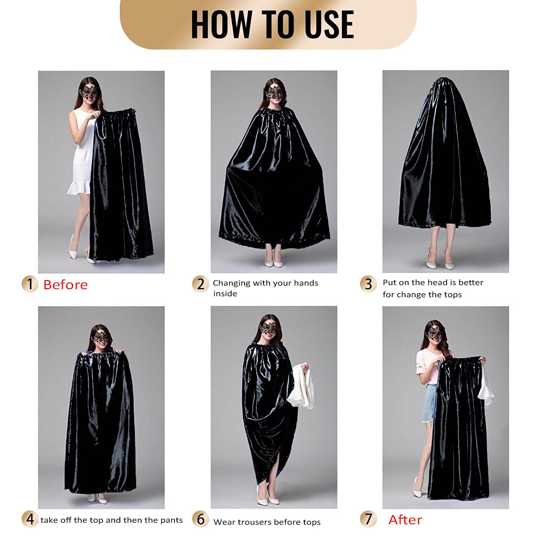 by Unbranded Portable Changing Room Changing Cover-Ups Instant Shelter Beach Dressing Cover Cloth for Swimming Changing, Beach Changing, Dancer Dressing Room, Surfer Gifts
