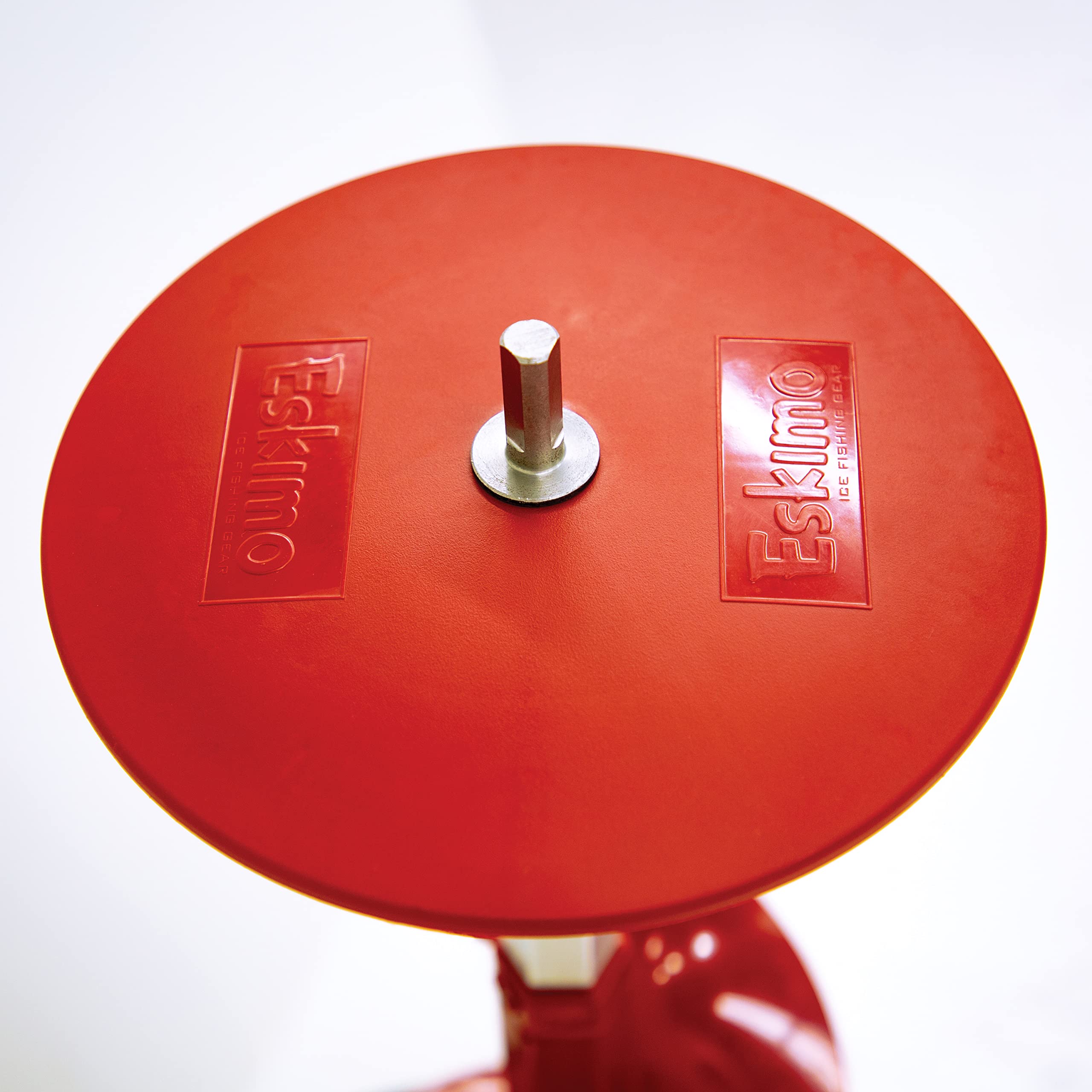 Eskimo 35400 Pistol Bit 6" Drill Adaptive Ice Auger Weighs Only 3.2 Pounds, Redrills Old Holes Easily Extremely Fast Cutting, Red