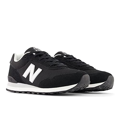 New Balance Men's 515 V3 Sneaker, Black/White/Aluminum Grey, 9.5