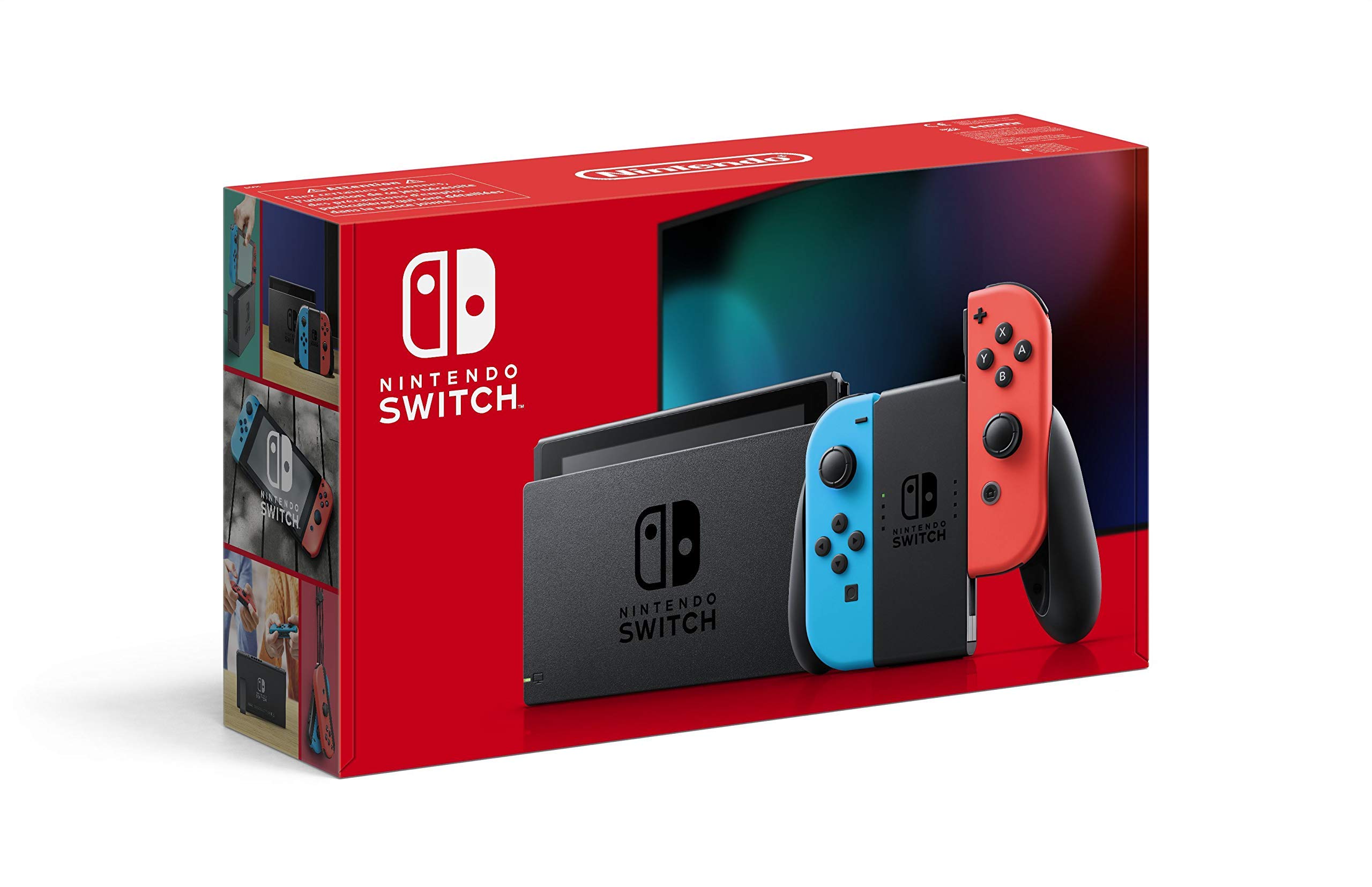 Nintendo Switch (Neon Red/Neon blue) (Renewed)