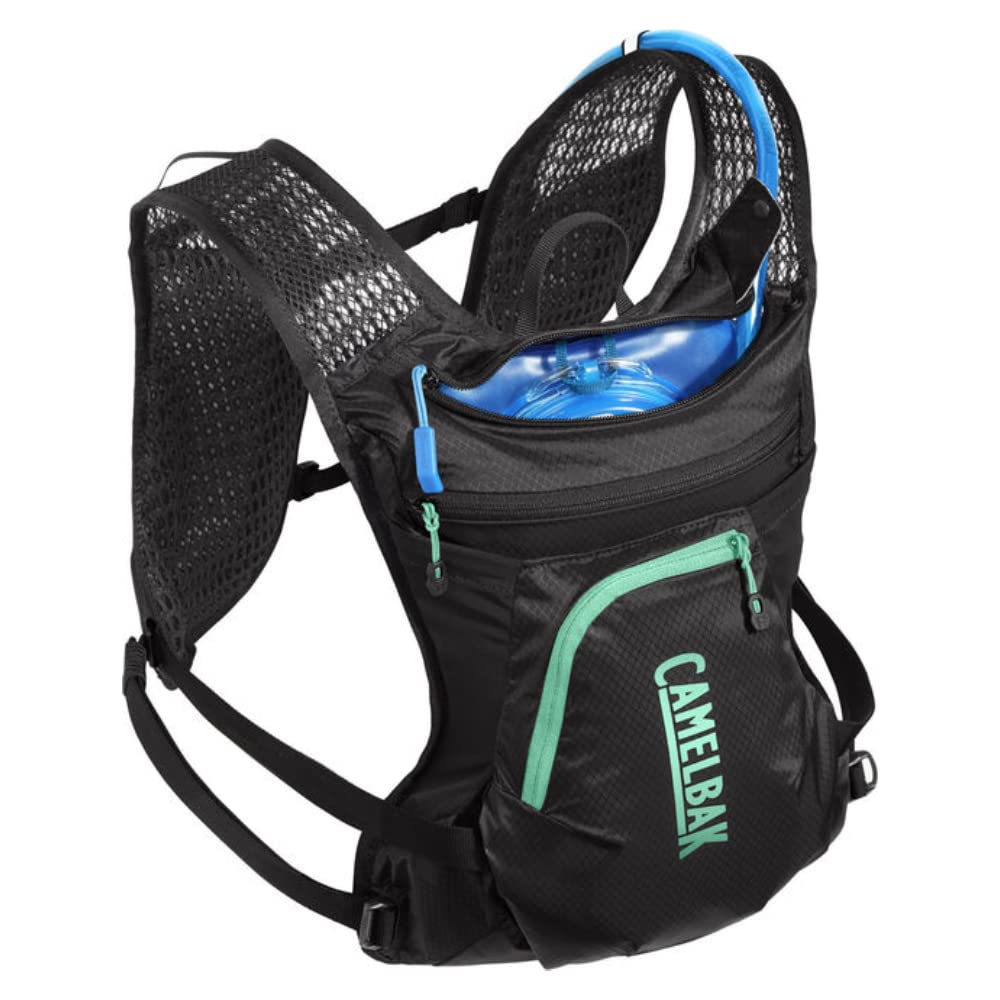 CamelBak Women's Chase Bike Hydration Vest 50 oz, Charcoal/Lake Blue