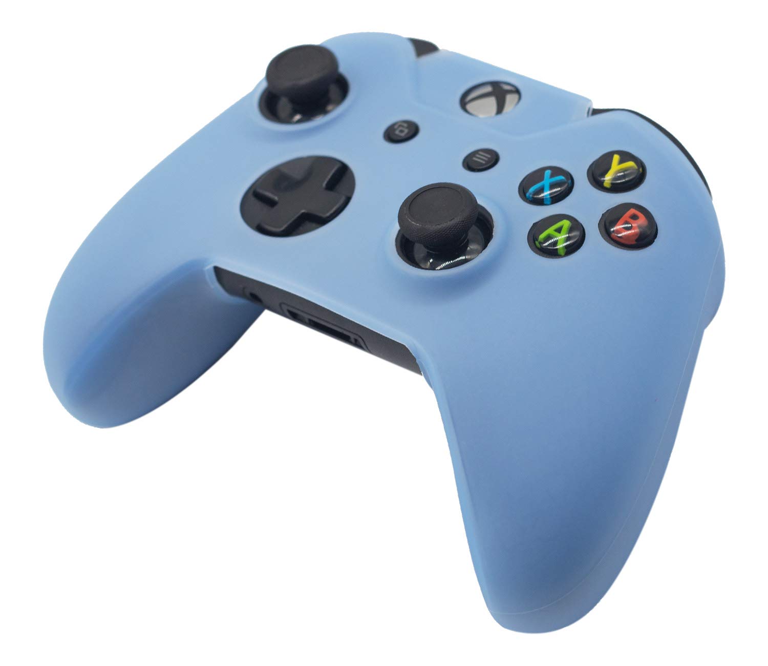 BRHE Cute Skin Cover for Xbox-One/Series X/S Controller Anti-Slip Silicone Grip Protective Case Accessories Set Wireless/Wired Gamepad Joystick with 2 Cat Paw Thumb Grips Caps (Blue)
