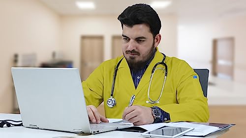 HEEDFIT Premium Quality Unisex Lab Coat, Comfortable Poly-Cotton Reusable & Professional Lab Coats Yellow L