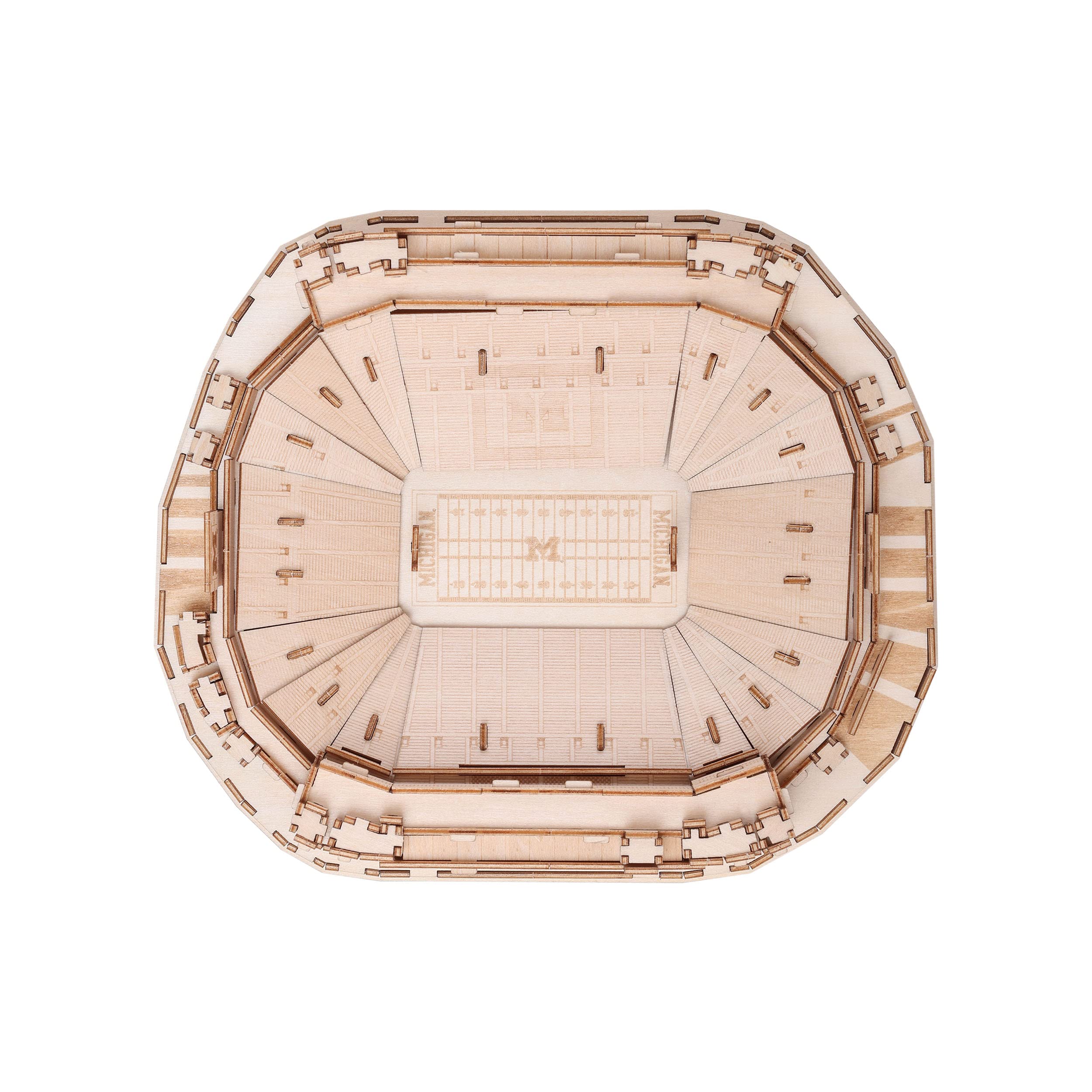 FOCO Michigan Wolverines NCAA Michigan Stadium Wood PZLZ Stadium