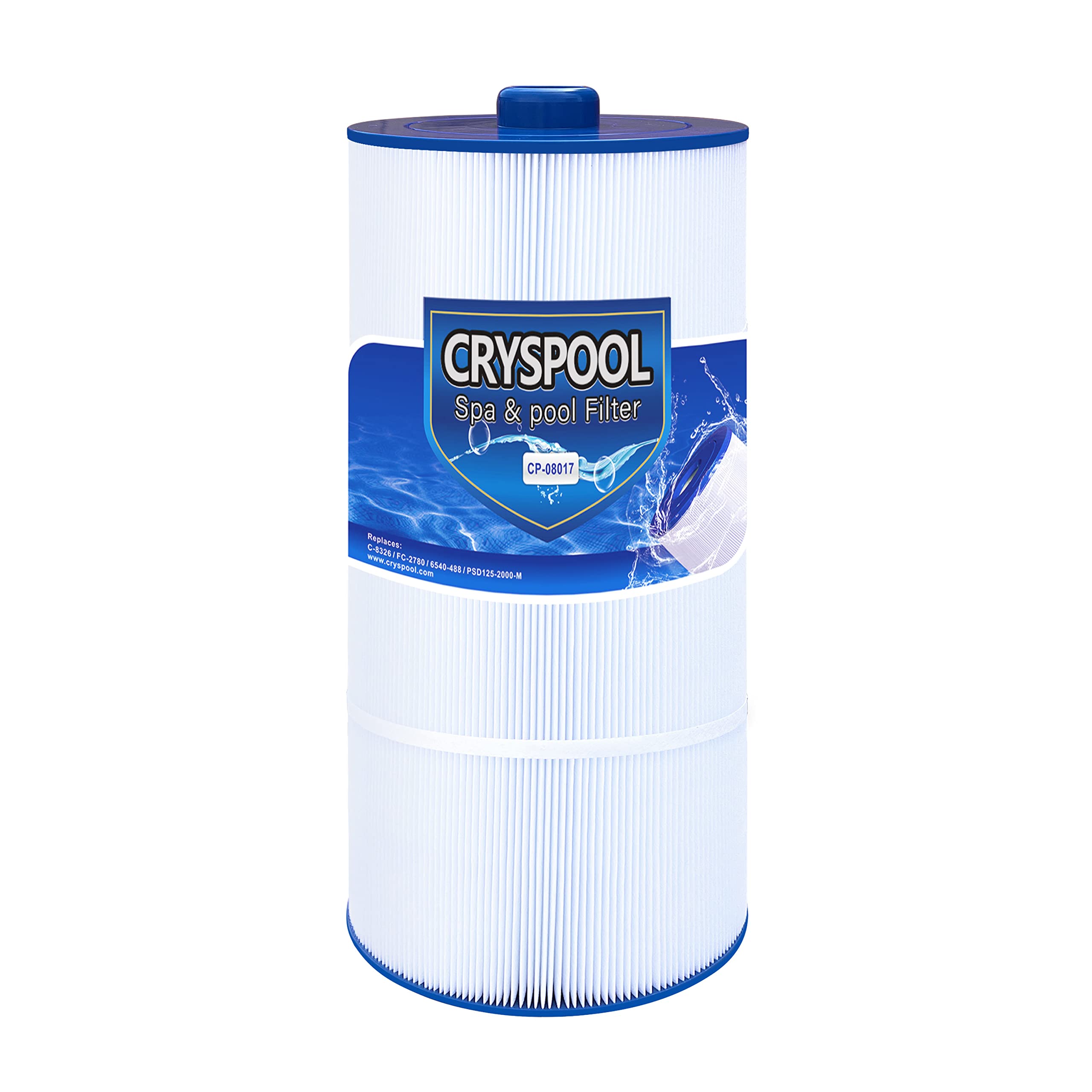 Cryspool Spa Filter Compatible with 6540-488,Sundance Double End 120, PSD125-2000, C-8326, FC-2780, Magnum SU125,125 sq.ft, 1 Pack
