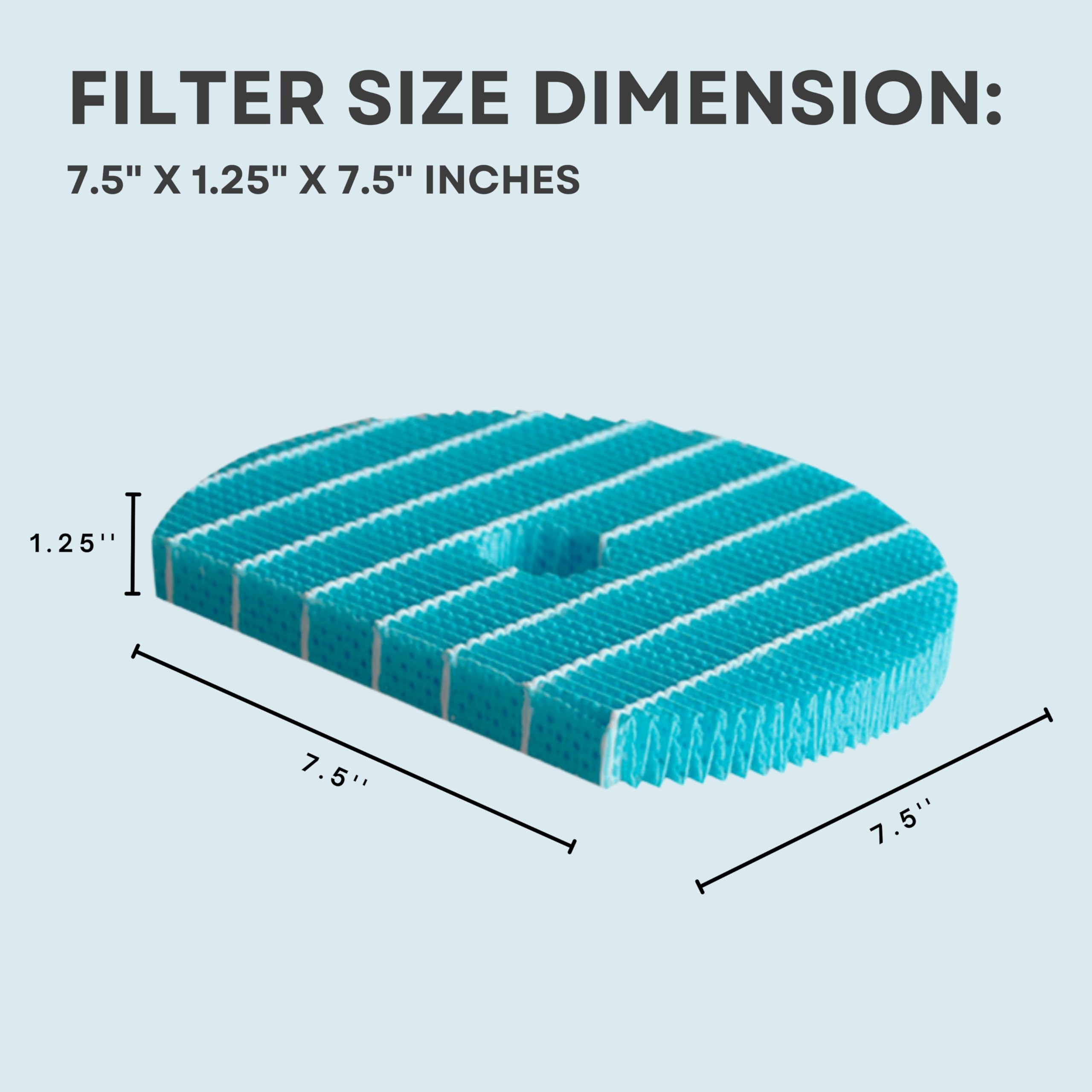 Nispira Premium Humidification Replacement Filter Compatible with Sharp Air Purifier Humidifier KC-850U KC-860U. Compared to Part FZ-C100MFU, 1 Filter