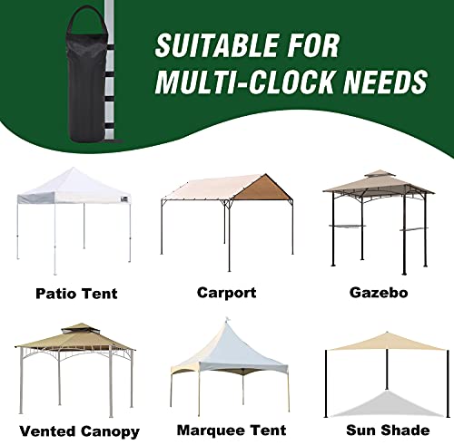 Eurmax USA Weight Capacity 112 LBS Extra Large Pop up Gazebos Weights Sand Bags for Ez Pop up Canopy Tent Outdoor Instant Canopies, 4-Pack,Black (Without Sand) Dark Black