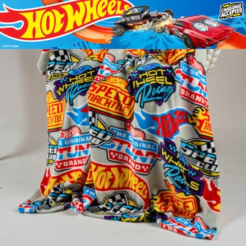 Franco Hot Wheels Kids Bedding Super Soft Plush Throw Blanket, 46 in x 60 in, (Officially Licensed Product)