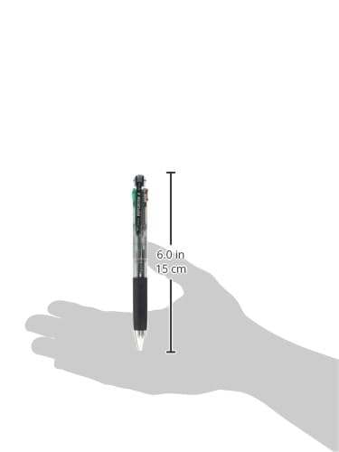 Tombow 4 Colors Ballpoint Pen, Reporter 4, Black, Red, Blue, Green, Transparent Body (BC-FRC20)