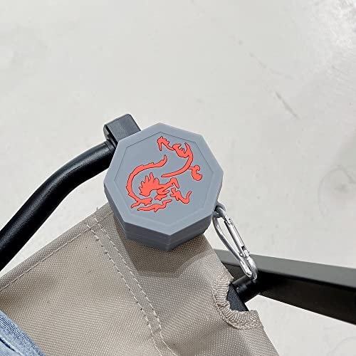 HENJI Earphone Case for Samsung Galaxy Buds 2 & Buds Live & Buds Pro, Soft Silicone 3D Cute Cartoon Cool Dragon Talisman Cover for Samsung Galaxy Buds Live (Talisman)