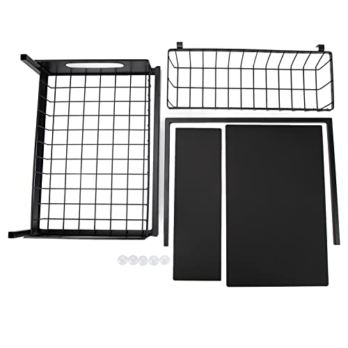 HEITIGN L Shape Under Sink Organizers Cabinet Pull Out Drawer 2 Tier Slide Out Cabinet Undersink Organizers Kitchen L Shape Under Sink Organizers 2 Tier Load Capacity 50lbs Multi Use