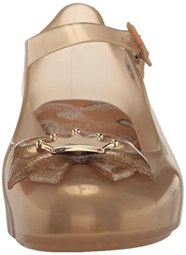 Mini Melissa Girls Flat Sandals, Beige, 4 Big Kid