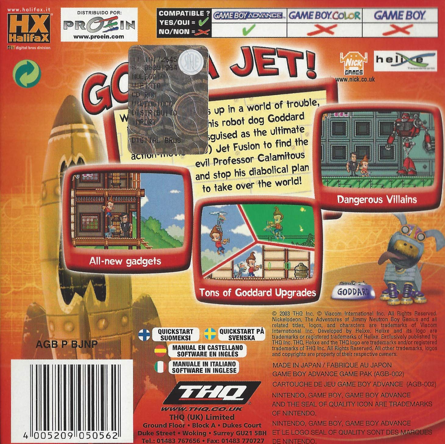 Jimmy Neutron Jet Fusion (GBA)