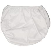 Dappi 12 Pairs Waterproof 100% Nylon Diaper Pants, White, X-Large