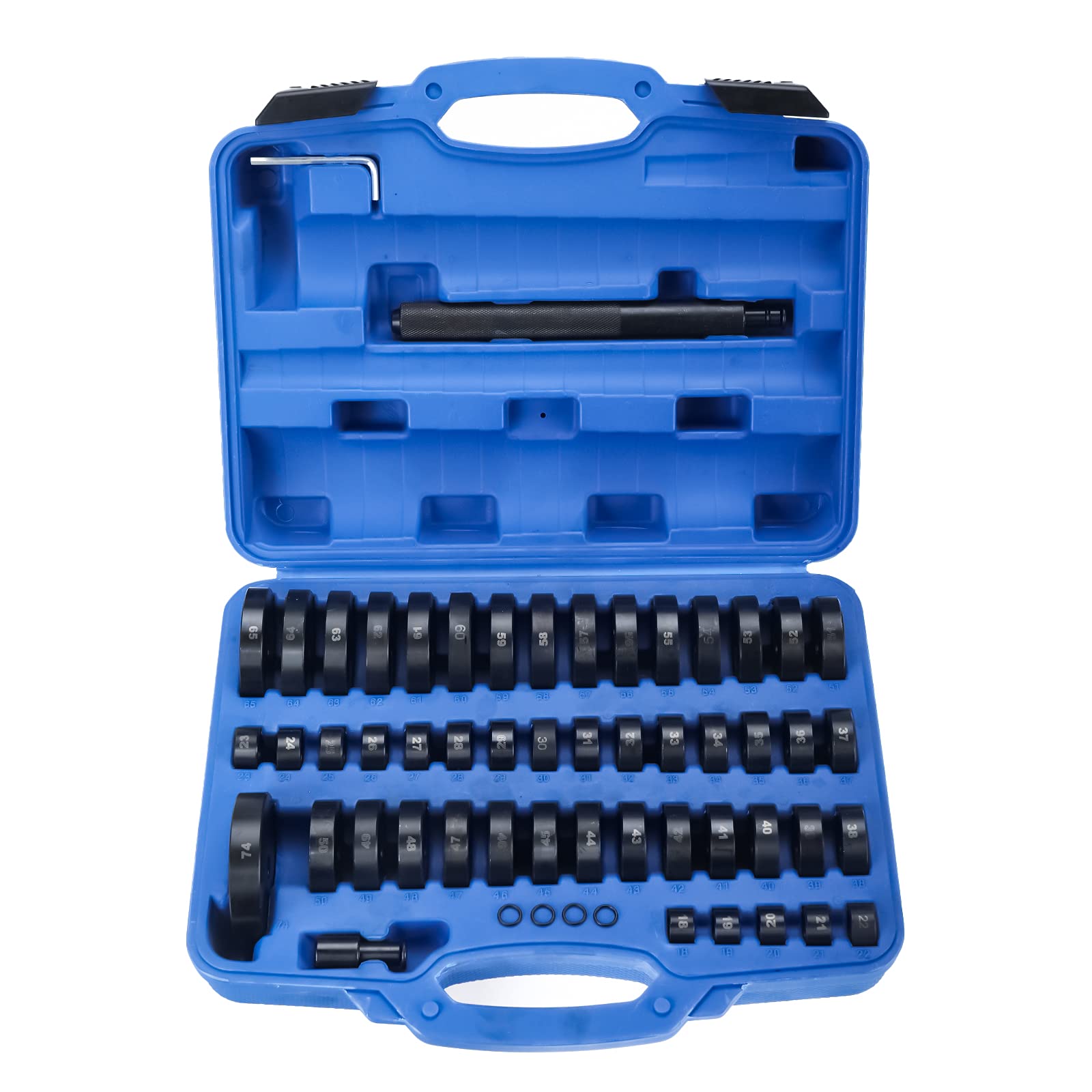 BTSHUB 52-in-1 Custom Bushing Driver Set Transmission Wheel Axle Bearing Race and Seal Installer Remover Tool Kit