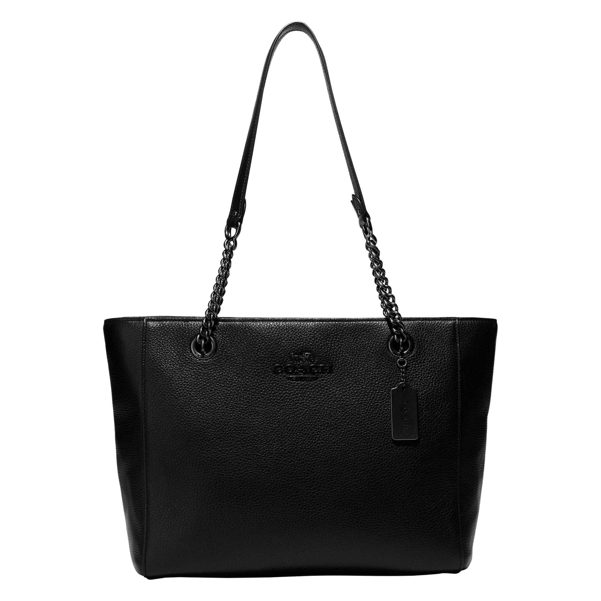 COACH Cammie Chain Tote, Brown Black