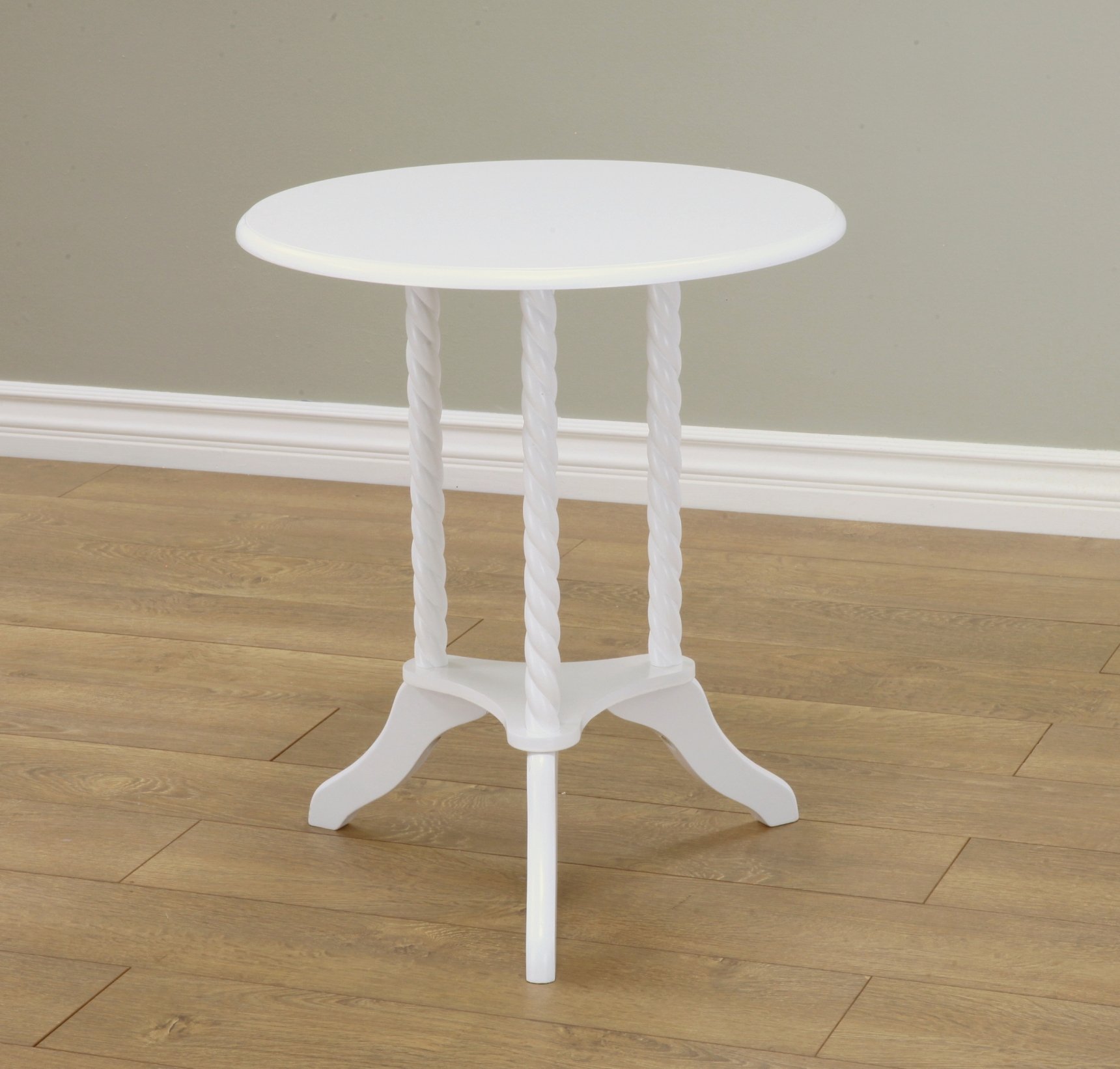 Frenchi Furniture Table, White, 18.91 in x 18.91 in x 22.97 in
