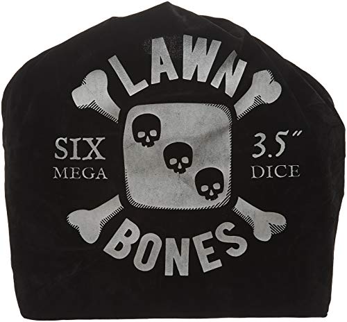 Lawn Bones - Set of Six Jumbo Yard Dice - Includes Carry Bag and Insert with Rules for Various Games - Great for Family BBQs, Backyard Parties, and Other Outdoor Gatherings
