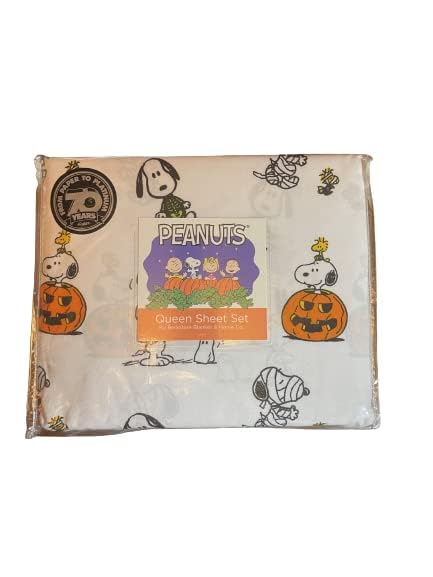 Peanuts Snoopy Halloween Sheet Set - Queen Size Set