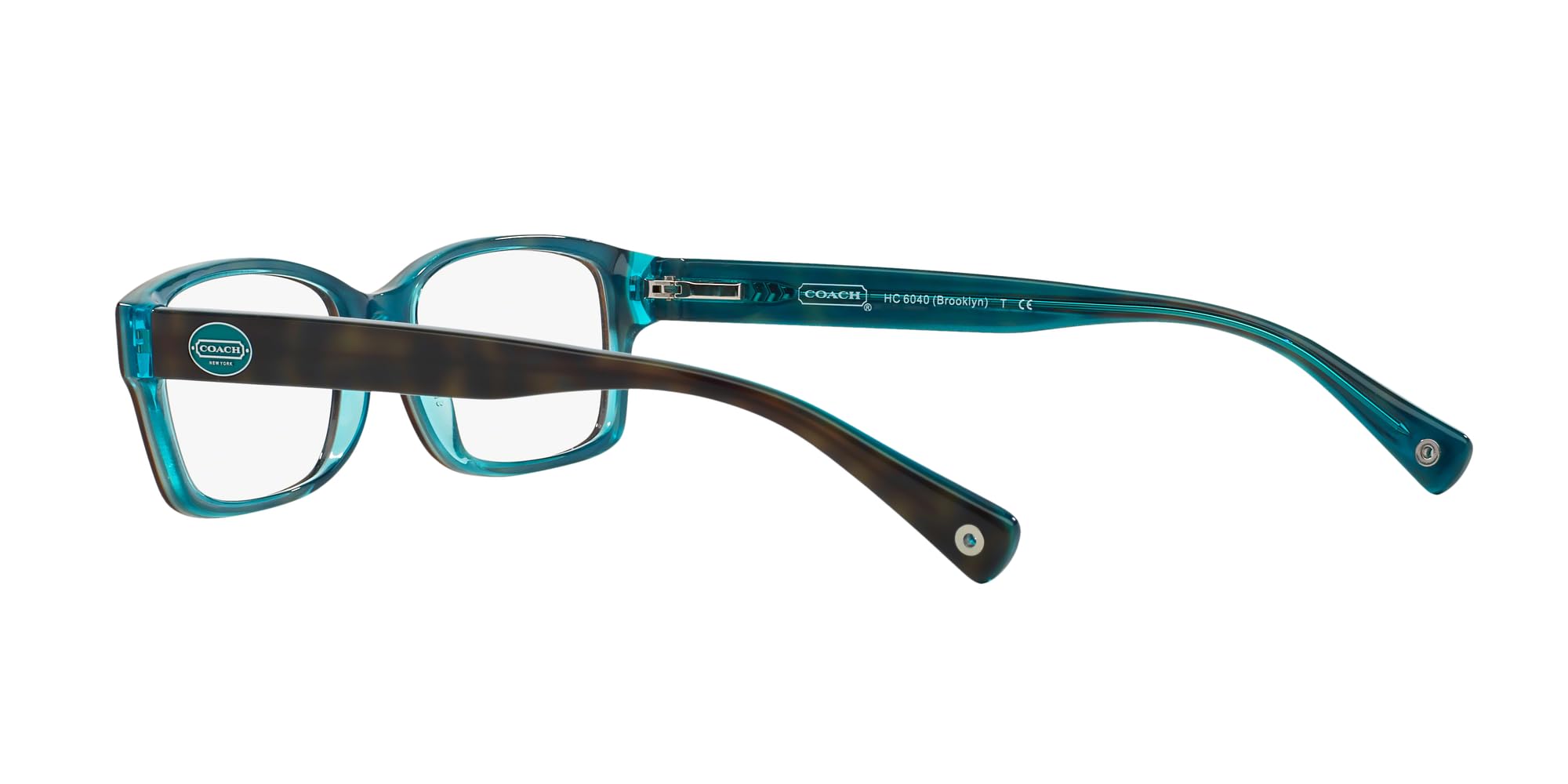 Coach HC6040 Brooklyn Prescription Eyewear Frames, Dark Tortoise/Demo Lens, 52 mm