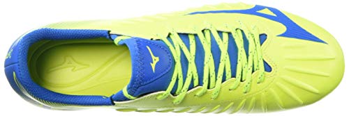 Mizuno Unisex Rebula III Select Soccer Shoe, Safety Yellow-Blue, 11 US Men