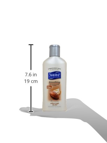 Suave Smoothing with Cocoa Butter & Shea Body Lotion, 10 Fluid Ounce