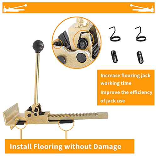 Professional Hardwood Flooring Installation kit - Flooring Jack Tools, for Different Thickness Flooring/Wood Installation Straightening Laminate Hardwood Flooring, Quick Release Plank Jack