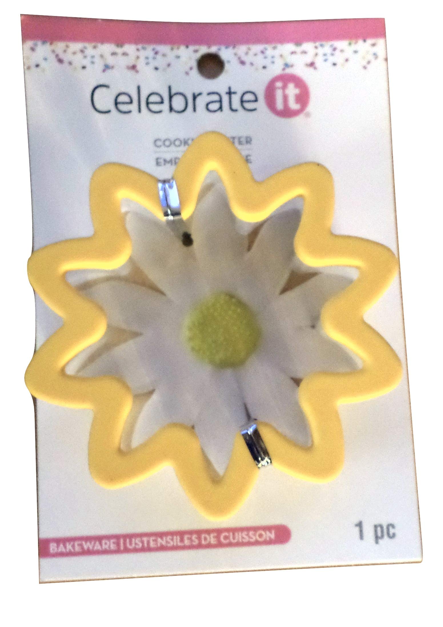 Celebrate It Grippy Flower Cookie Cutter - Plastic - 3.75" x 1" Tall
