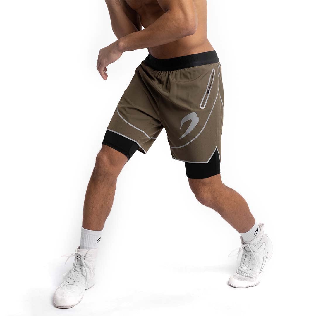 Creed Wilde 2-in-1 Shorts (Green - L)