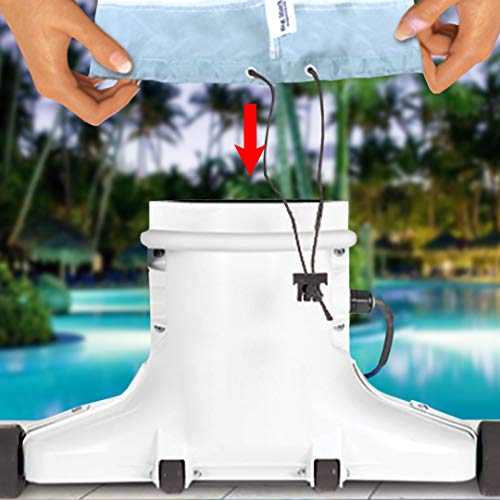 Endless Patio Pool Debris Cleaning Vacuum Replacement Nylon Bag 15" X 24.5" Leaf Pool Cleaner 100 Micron Fine Mesh Bag Cleans Leaves Dirt for Pools and Spas
