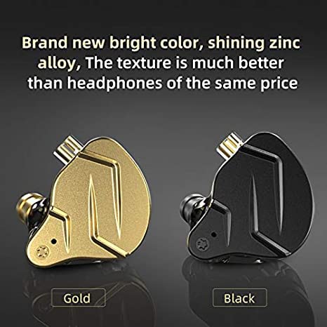 KZ ZSN PRO X Wired Earbuds,in-Ear Headphones with Dual Driver-Clear Sound and Ergonomic Custom-Fit Earpieces (S/M/L),Bass Ear Buds,3.5mm Jack for Phones,Computer and Laptops (Black Without Mic)