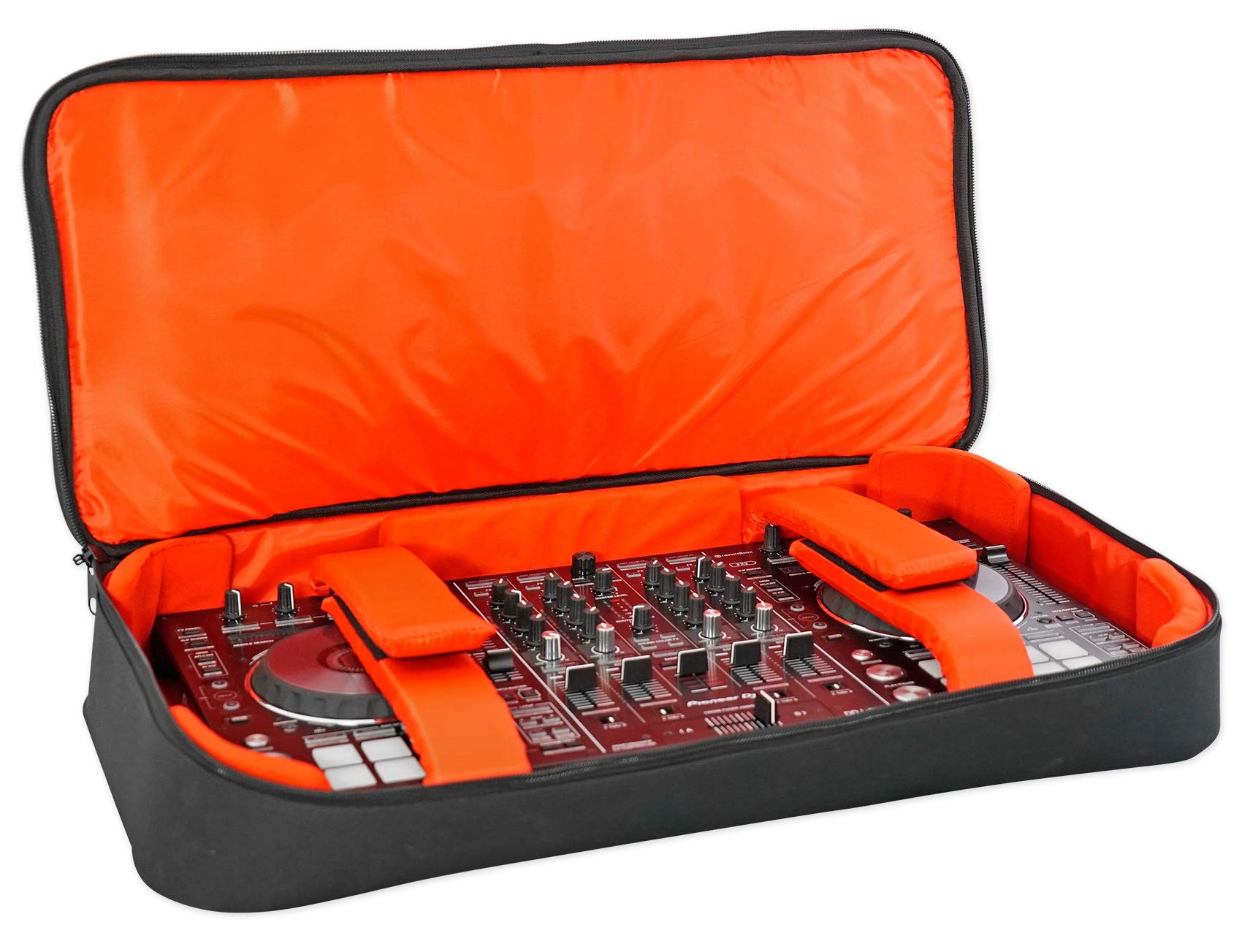 Rockville RDJB20 DJ Controller Bag Fits Mixdeck & Quad N4 NS6 DDJ-SX MC7000+More, Black