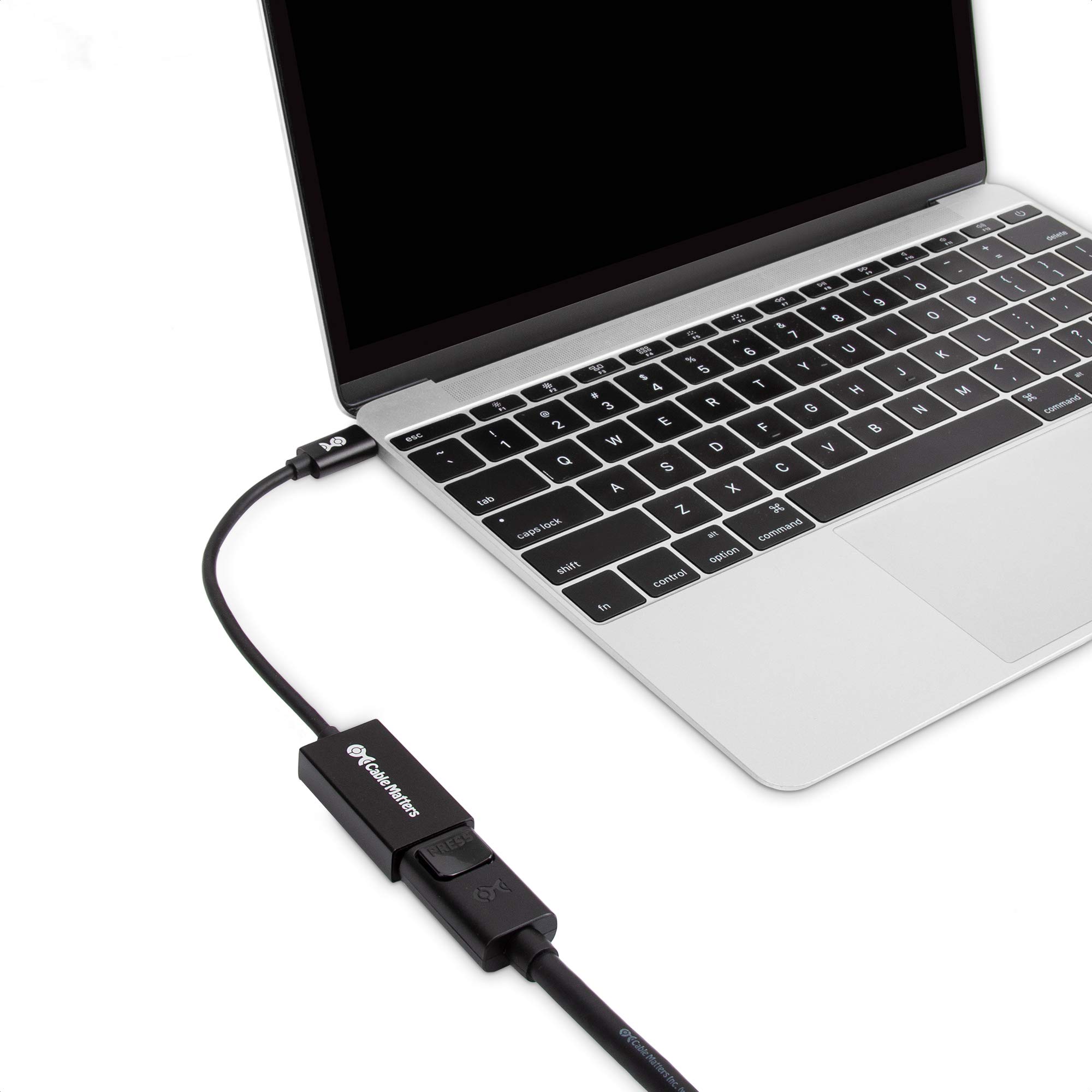 Cable Matters 32.4Gbps USB C to DisplayPort 1.4 Adapter, 4K@240hz, 8K@60hz, and HDR Support -Thunderbolt 4 / USB4 Compatible with Oculus Rift S, iPad Pro, iPhone 15 Pro, MacBook Pro, XPS, Surface