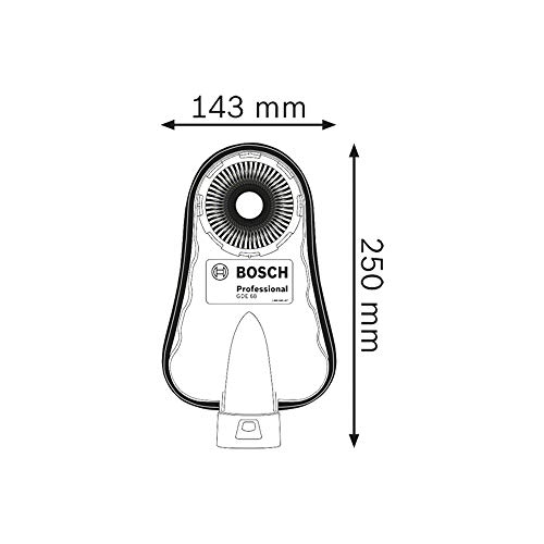 Bosch Professional GDE Dust Extraction Adapter, Navy Blue, 68 mm